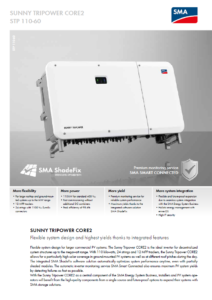 SMA Sunny Tripower CORE2 - STP 110-60 Solar Inverter | Solarmart ...