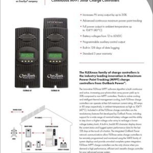 Outback Power FlexMax FM80-150VDC Charge Controller - Solarmart ...